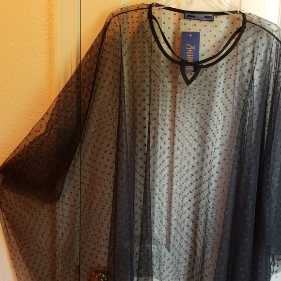 Highness | Tops | Nwt Highness Black Lace Cover Up | Poshmark